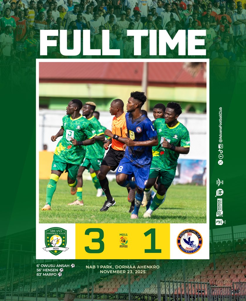 Aduana FC Leads Premier League Table - Obu Sports