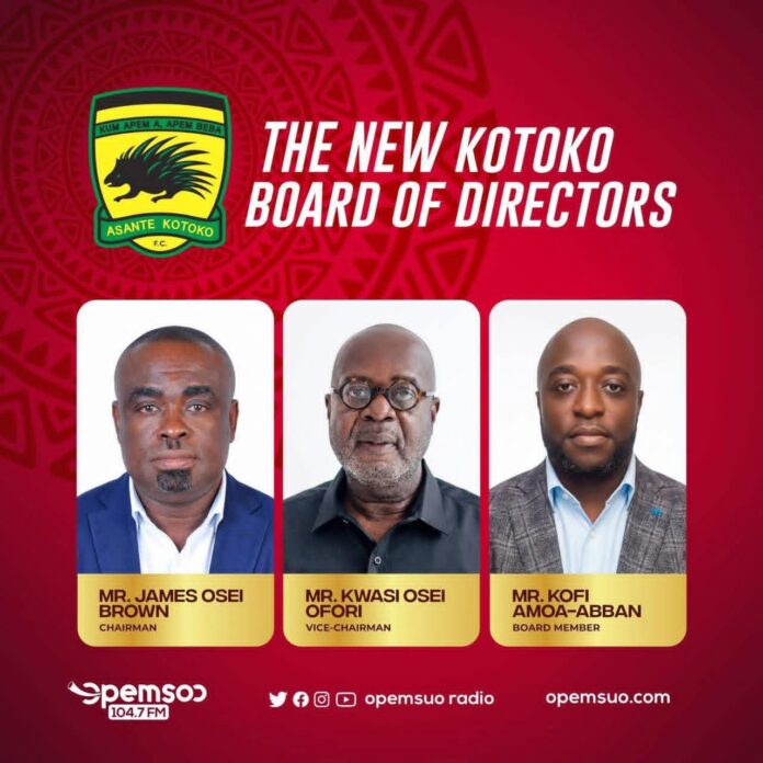Asante Kotoko SC Announces New Board of Directors - Obu Sports